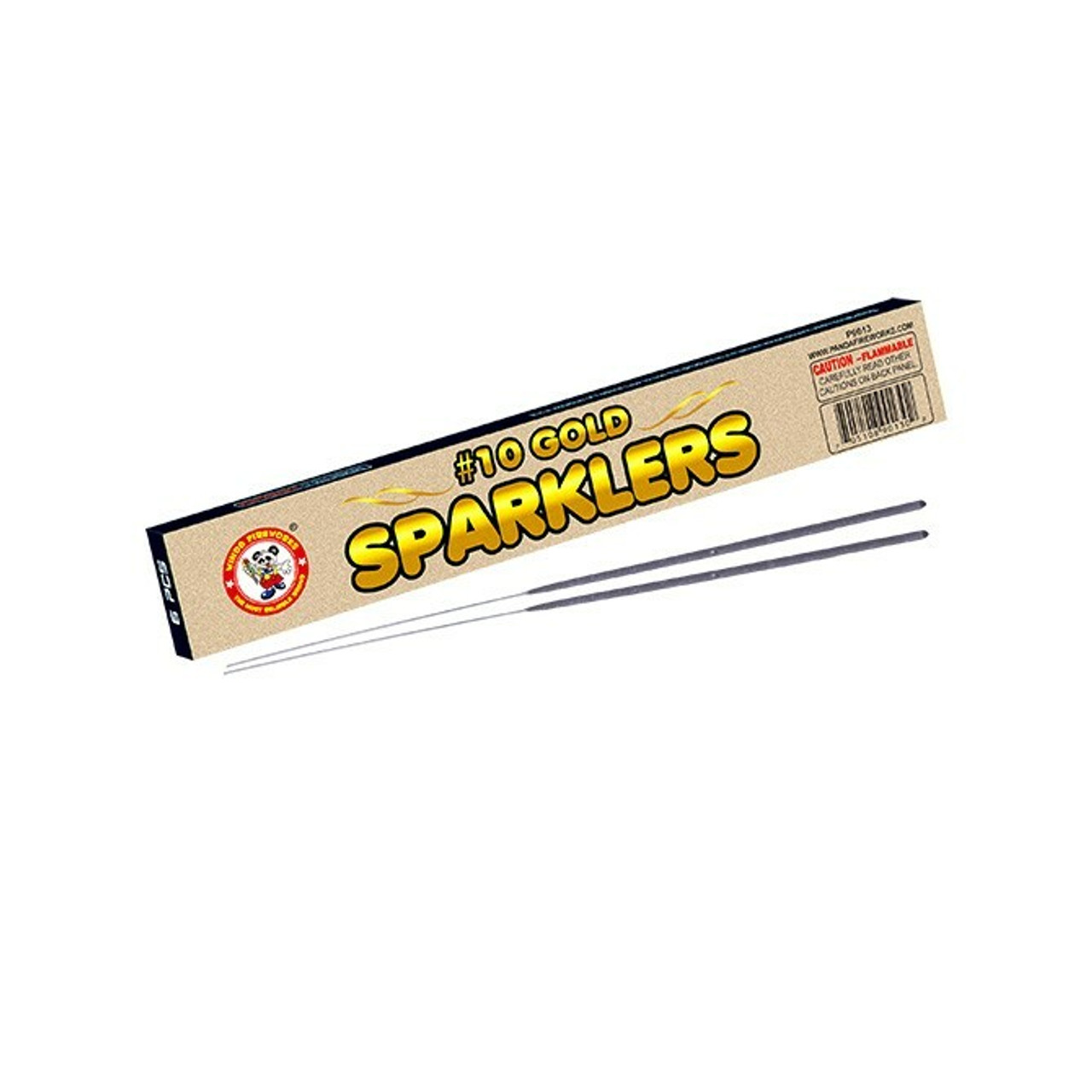 #10 GOLD SPARKLERS - Brumbaugh Fireworks